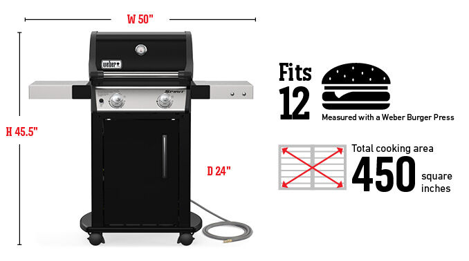 Spirit E-215 Gas Grill (Natural Gas) | Spirit Series | Gas Barbecues